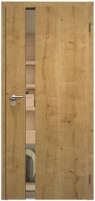 SAPELI HARMONIE KOMFORT M83 - CPL LAMINÁT - OTOČNÉ DVEŘE VČ. ZÁRUBNĚ - dub sukatý Průchozí šířka (cm): 70, Průchozí výška (cm): 210, Typ skla: Planibel bronz