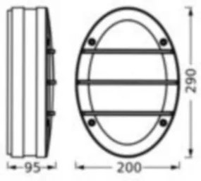 Ledvance - Venkovní nástěnné svítidlo ORBICK 2xE27/18W/230V IP65
