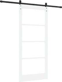 Posuvné dveře ORKDAL Bílá a černá 93 x 211 cm 3331870