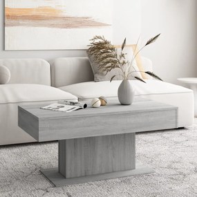 Konferenční stolek šedý sonoma 96 x 50 x 45 cm kompozitní dřevo - Default Title