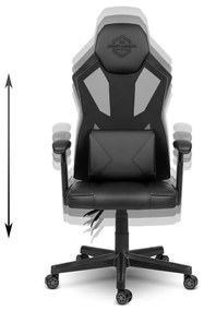 Global Income s.c. Herní židle Shiro - černá/bílá