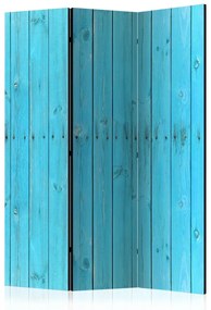 Paraván The Blue Boards Dekorhome 135x172 cm (3-dílný)