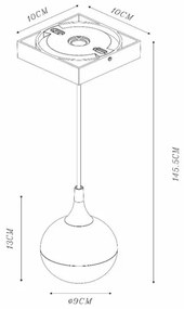 Lucide 09438/01/31 - Lustr na lanku FAVORI 1xGU10/50W/230V IP44 bílá