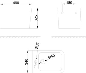 Invena Invena, BIDET FLORINA WISZĄCY, BIAŁY, INV-CB-94-001-L