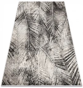 koberec MATEO 8035/944 Moderní palmové listy   strukturální šedá / bé velikost 160x220 cm | krásné koberce cz