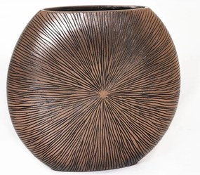Luxusní váza ATENA, sklolaminát, výška 50 cm, bronz/měď
