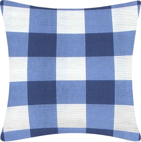 Krepový povlak na polštář Kostky - modré Velikost: 40 x 40