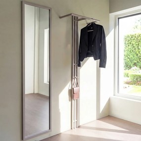 Taupe ocelový nástěnný věšák 65 cm Senza – Spinder Design