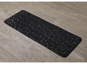 Předložka do koupelny Stones, 45x120 cm, černá