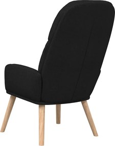 Relaxační křeslo černé textil 340996