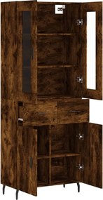 Skříň highboard kouřový dub 69,5 x 34 x 180 cm kompozitní dřevo 3198550