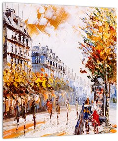 Obraz - Ulice v Paříži (30x30 cm)