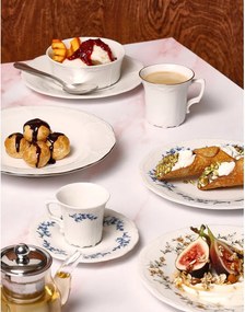 Bílý/modrý porcelánový podšálek ø 12 cm Retro – BonBistro