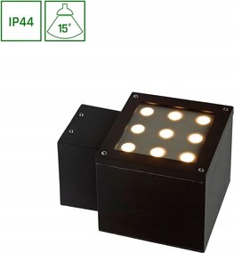 Fasádní svítidlo Torre 9LED Cree 15st 230V 9W IP44 Neutrální barva