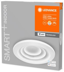 LEDVANCE Chytré LED stropní osvětlení SMART WIFI ORBIS SPIRAL, 40W, teplá bílá-studená bílá, 50cm, kulaté, bí