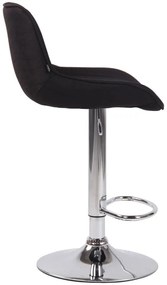 Bhm germany Barová židle Lentini, textil, chrom / černá