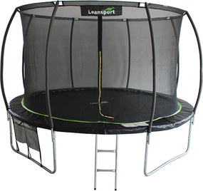 Trampolína LEAN Sport Max 426 cm černo-zelená