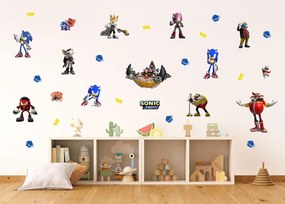 Dětská samolepka na zeď Sonic | 65 x 85 cm | DDK2367