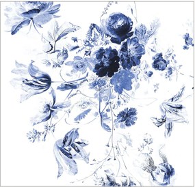 Tapeta Royal Blue Flowers III