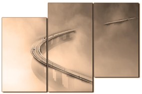 Obraz na plátně - Most v mlze 1275FD (105x70 cm)