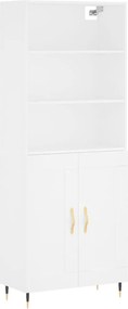 Skříň highboard bílá 69,5 x 34 x 180 cm kompozitní dřevo 3189933