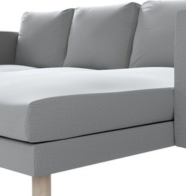 Potah na pohovku IKEA Norsborg 3-místná se šezlongem barva šedá látka sametová