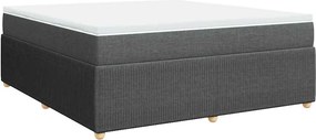 Box spring postel s matrací tmavě šedá 180x200 cm textil 3285589