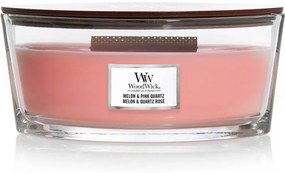 WoodWick – svíčka Melon & Pink Quartz (Meloun a růžový křemen), 453 g