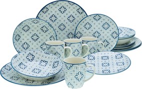 XXXLutz KOMBINOVANÁ SOUPRAVA Yara Blau 16dílné Creatable - Online Only nádobí - 007768060201
