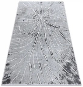 Moderní kusový koberec MEFE 2784 Pařez stromu šedý Rozměr: 80x150 cm