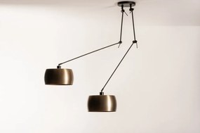 Závěsné designové svítidlo nad stůl Snap Light Duo Bond Gold and Black