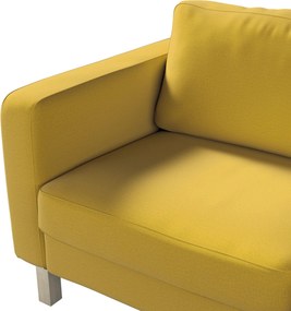 Potah na pohovku IKEA  Karlstad 2-místná, nerozkládací, krátký barva žlutá látka sametová