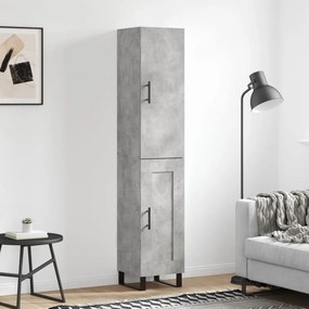 Skříň highboard betonově šedá 34,5x34x180 cm kompozitní dřevo 3199133