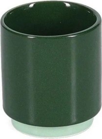 Tmavě zelený kameninový šálek na espresso 130 ml Duo – ONA
