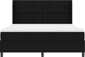 Postel s boxspringem s polštářem Černý 200 x 180 cm textil 3341660