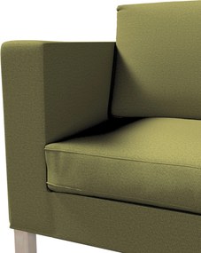 Potah na pohovku IKEA  Karlanda rozkládací, krátký barva zelená látka pletený vzor