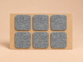 Benlemi Filcové podložky 4x4 cm na nohy nábytku, 6 ks