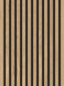 Mexen Lam-F, akustické stěnové lamely 275 × 30 cm, plstěný podklad 8 mm, technická dýha, borovice klasická, S105-275307-3015-012