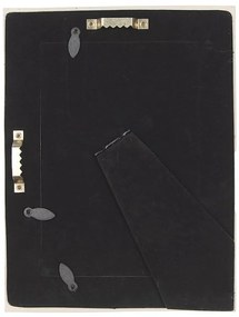 Béžovo zlatý fotorámeček Caroline s plastickou aplikací ve tvaru růže – 10x15 cm
