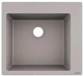 Hansgrohe - Vestavný granitový dřez S510-F450, betonová šedá 43312380