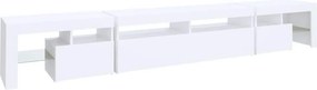 TV skříňka s LED osvětlením bílá 260x36,5x40 cm 3152778