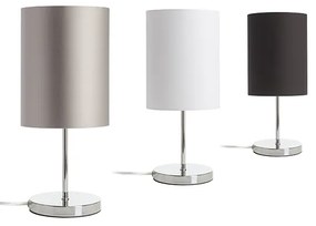 RENDL R14055 NYC/RON stolní lampa, dekorativní Polycotton bílá/chrom