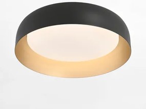 Černo-zlaté stropní LED svítidlo s dálkovým ovládáním OSKO 40 cm