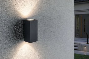 P 94328 Venkovní nástěnné svítidlo Flame 2x2,8W IP44 3.000K antracit 230V - PAULMANN