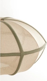 Krémové závěsné svítidlo s textilním stínidlem Mirelys – Light &amp; Living