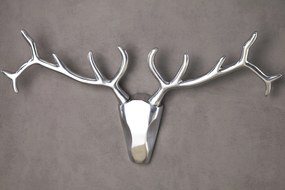 Dekorace Antlers, 90 cm, stříbrná