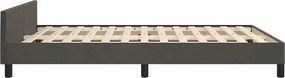 Rám postele bez matrace tmavě šedý 140 x 190 cm samet 3125752