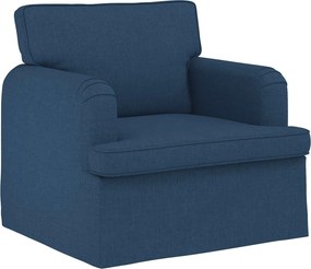 Set pohovek 2 ks Modrá textil 3407566
