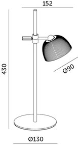 LED Stmívatelná nabíjecí stolní lampa LED/3,5W/5V 3000/4000/6500K černá