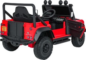 Elektrické autíčko Land Rover Defender 110 SVX červené
